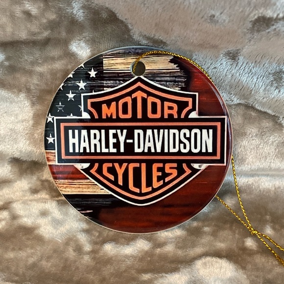 Holiday | Ceramic Christmas Ornament Harley Davidson | Poshmark
